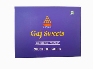 Gaj sweets Shudh ghee Besan laddu Box Price in India - Buy Gaj sweets ...