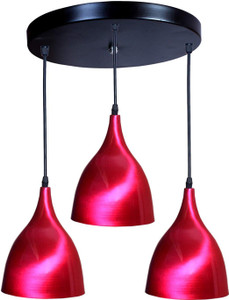 GAUVIK GAU-CLUSTER HANGING 6 INCH PLANE PINK THALI Cluster Pendant ...