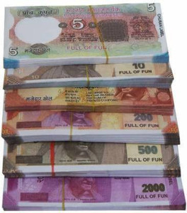 Hardbrixx ( 15 Each x 6 = 90 Nakli Note ) Playing Indian Currency Dummy ...