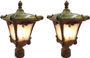 Prop It Up Traditional Outdoor Gate Lights Medium Size Cast Aluminium ...