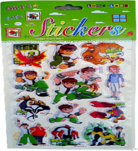 BBS DEAL 3 cm Small Ben10 Cartoon sticker Switch Board PVC Vinyl Wall ...