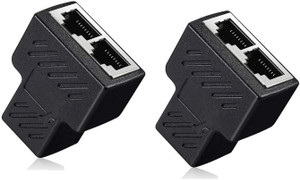 BIGGEAR RJ45 Y Splitter Connector T Adapter RJ45 1 Female to 2 Female ...
