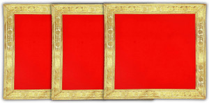 HarGrow Red Velvet Pooja Aasan Cloth/Chowki Aasan Kapda/Altar Cloth for ...