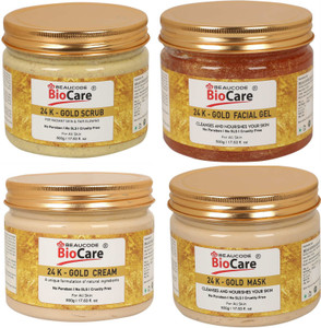 BEAUCODE BioCare 24K-Gold Facial Kit For Women & Men For All Skin Types ...