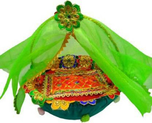 SHYAM Laddu Gopal Decorative CARRY Basket With METAL Handle And FREE ...