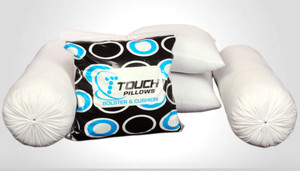 Touch Pillows Polyester Fibre Bolster Pack of 5 Solid Diwan Set of 3 ...