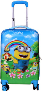 VikriDa 360 Degree Minion Trolley Bag |Polycarbonate| Cabin Suitcase 2 ...