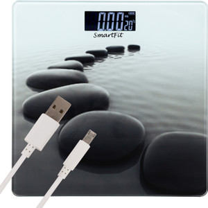 SMART FIT Electronic Rechargeable Digital Personal Weighing Scale for ...