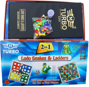 TURBO Ludo Snack & ladder Educational Board Games - Ludo Snack & ladder ...