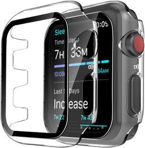 Maxpro Edge To Edge Tempered Glass for Apple iWatch Case 44mm Series SE ...