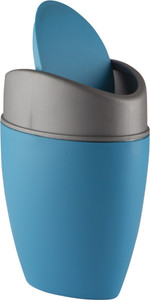 POLYSET Tiny Table Top Bin, 1.25 litres, Blue Plastic Dustbin Price in ...