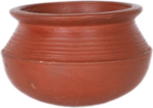 earthen fine crafts hand made earthen pot/clay pot/curry pot/kalam ...