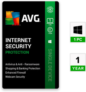 AVG Anti-virus (Internet Security) 1 PC PC 1 Year Internet Security ...