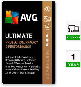 AVG Total Security Multi Device 10 Devices PC 1 Year Total Security ...
