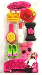 Flipkart.com | Spocco ™Colorful Barbie Accessories Eraser Set for Kids ...