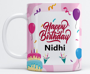 Vrantikar Happy Birthday Nidhi Printed Coffee , Nidhi Name , Best Gift ...
