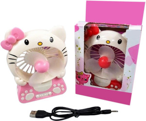 Little Joy Kitti Shape Mini Portable Role Play Table Fan Toy for Kids ...
