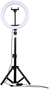 JAMMY ZONES Big Selfie Ring Light 10" with 7ft Tripod Stand for video ...