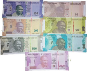 BBS DEAL Combo Pack New Playing Indian Currency Notes for Fun Paper ...