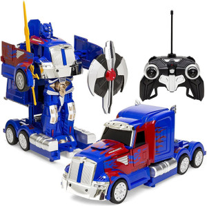 VikriDa Transformers Remote Control Optimus Prime One Button ...