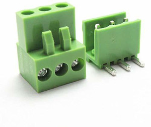 SunRobotics PCB Mount Screw Terminal Connector 3 Pin with Socket 5 Pcs ...