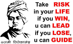 wallpics 60 cm Swami Vivekananda Self Adhesive Decorative Wall Sticker ...