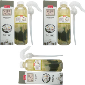 Simco MUSK Spray 3 Sure & Pure Musk Air Freshner spray (250ml) Price in ...