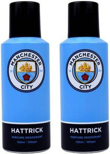 Manchester City MCT DEODORANT PERFUME (HATTRICK+HATTRICK) TWIN PACK ...