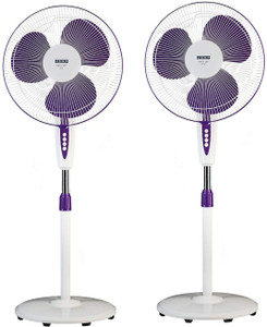 USHA Mist Air Icy pack of 2 400 mm 3 Blade Pedestal Fan Price in India ...