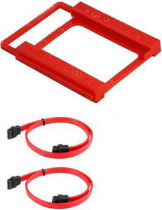 BIGGEAR 2.5" SSD HDD Plastic Mounting Kit Bracket with Straight SATA ...