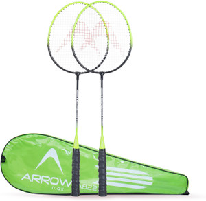 ArrowMax HIGH QUALITY STEEL RACKET SET (AB222) BY ONE SHOT RETAIL Green ...