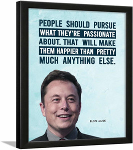 Elon Musk Framed Posters - Motivational Quotes Frames - Poster With ...