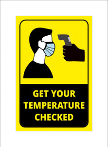 Guru Production 20.32 cm Guru Decor Get Your temperature check Poster ...