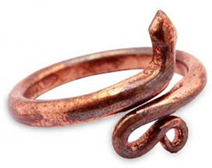 SEN ENTERPRISE Copper Snake Ring / Snake Ring / Tamba Snake Ring ...