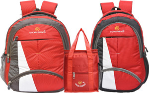 GOOD FRIENDS Casual School Bags Combo Lunch/Tiffin Bag 35 L Laptop ...
