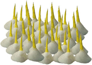 Om Phool Batti Round Batti for Pooja Aarti Pack of 1000 Pcs in Yellow ...