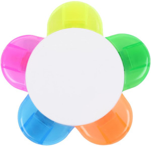 Flipkart.com | Z-Plus Pack of 1 Flower Shape Highlighter Pens 5 Colours ...