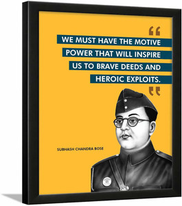Subhash Chandra Bose Poster Frame Photo - motivational quotes frames ...