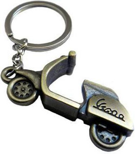 Techpro Vespa Metal Scooter Key Chain (Silver) Key Chain Price in India ...