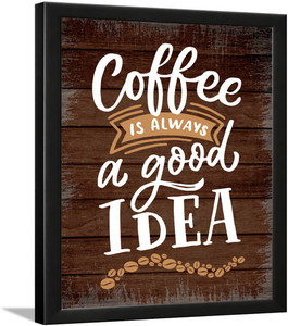 Coffee Quotes Wall Frames - Coffee Posters for Wall with Frame - Coffee ...