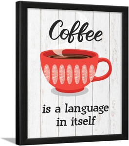 Coffee Quotes Wall Frames - Coffee Posters for Wall with Frame - Coffee ...