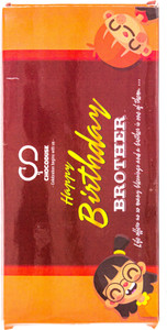 Chocodusk Happy Birthday Brother Chocolate Bar, 85 gram Bars Price in ...