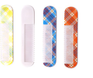 NAVMAV Mini Hair Comb for Girl Men Pocket Comb Curly Hair Growth Anti ...