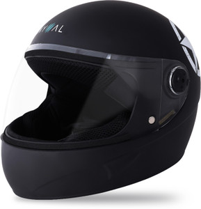 GoMechanic Noire Anymal Series- Phoenix Full Face with Clear Visor_AS07 ...