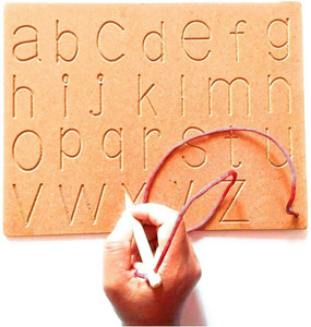 Kidosaurus ABC Lower case Wooden Tracing Board with Dummy Pencil ...