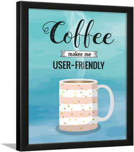 Coffee Quotes Wall Frames - Coffee Posters for Wall with Frame - Coffee ...