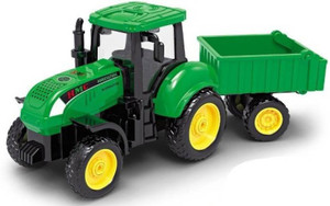 WONDER CREATURES Friction Powered Tractor Trolley Toy for Kids Roleplay ...