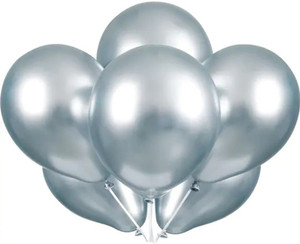 Flipkart.com | Wonder Solid Beautiful Metallic Silver Party Balloons ...