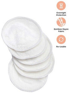 MeeMee Reusable Absorbent Maternity Breast Pads, 6 Pieces Nursing ...