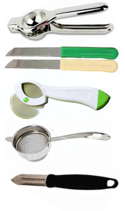 ESS KAY Set of six essential kitchen tools ,pizza cutter , peeler , 2 ...